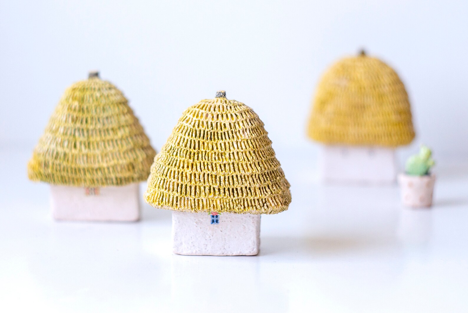 Small Ceramic House Tiny House Miniature House Cute - Etsy