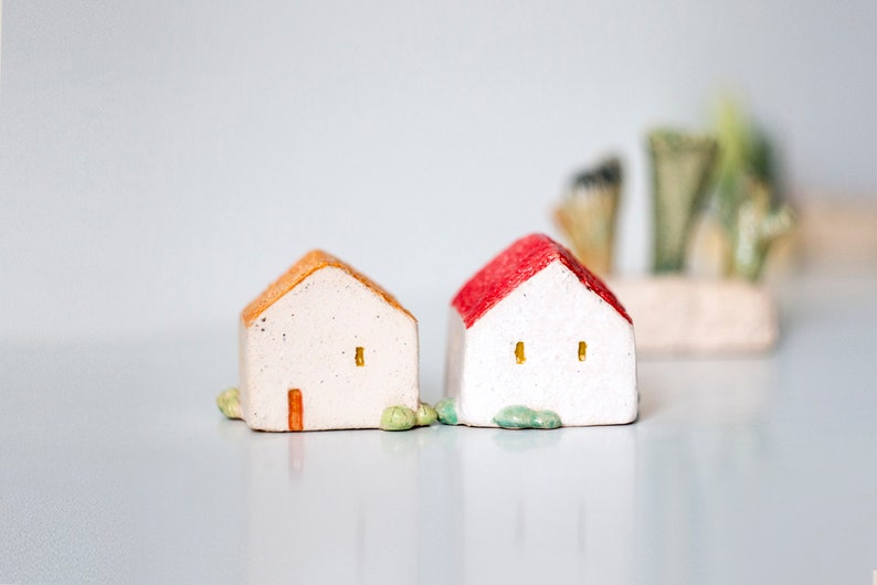 Small ceramic house Tiny house Miniature house Cute | Etsy