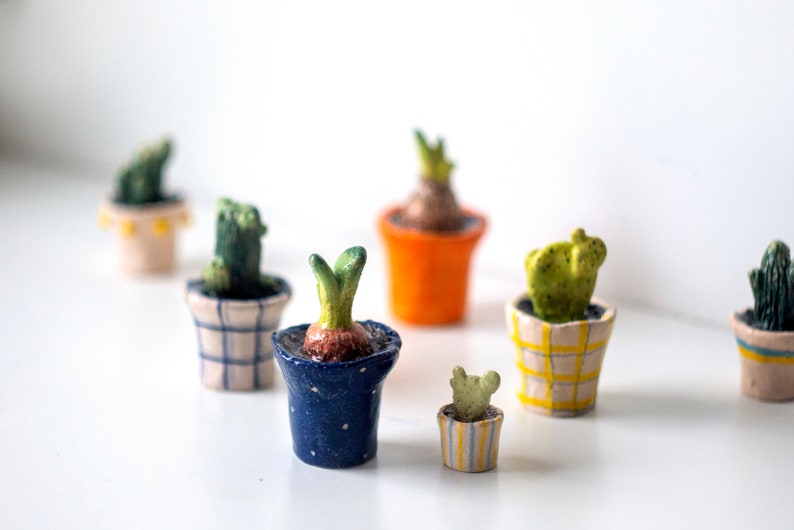 Ceramic Cactus Mini Cactus Cactus Themed Gifts Plant and - Etsy