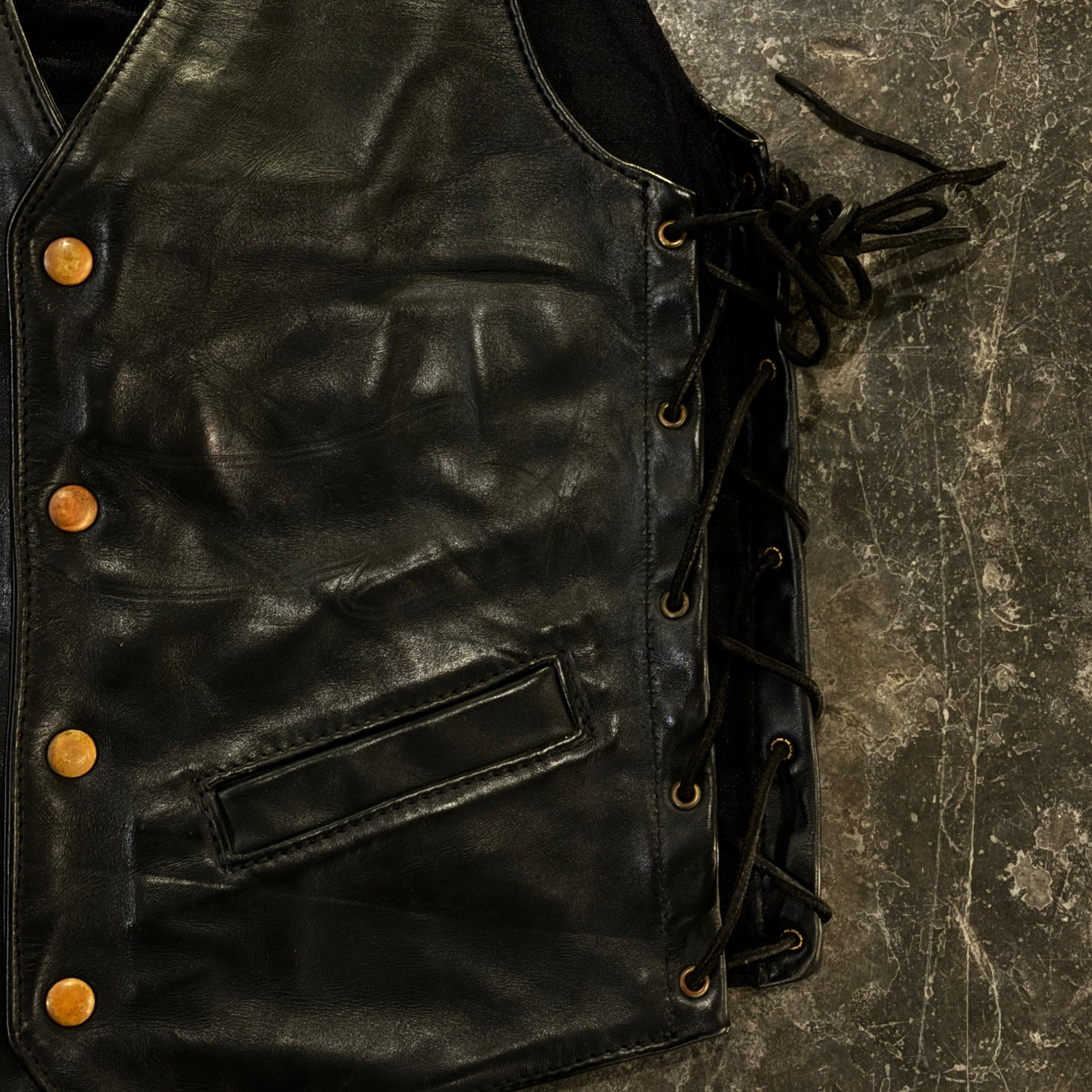 Vintage Vest Leather Langlitz Jacket - Etsy