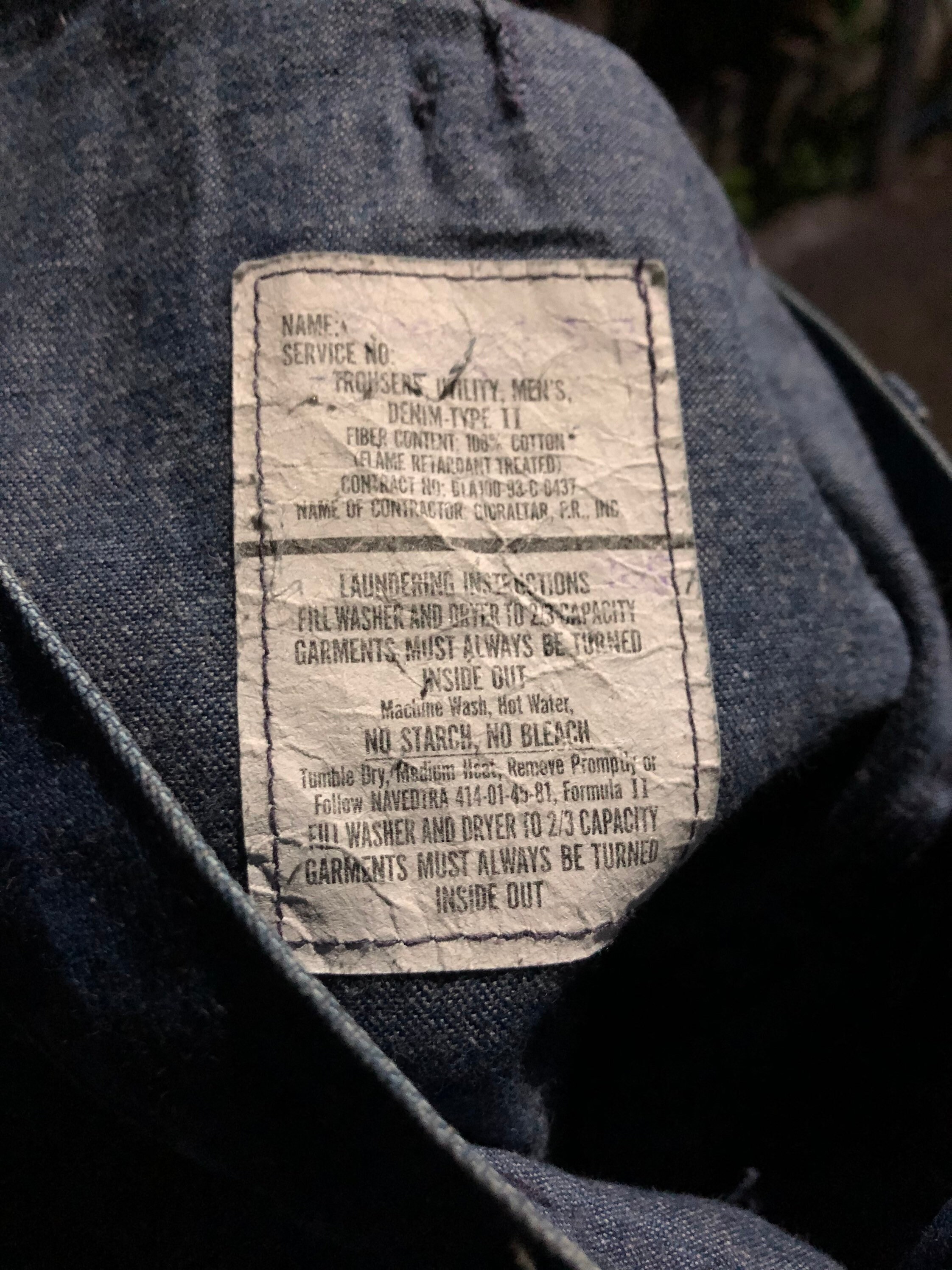 Vintage Usn Denim Stencil 40-50s Utility - Etsy