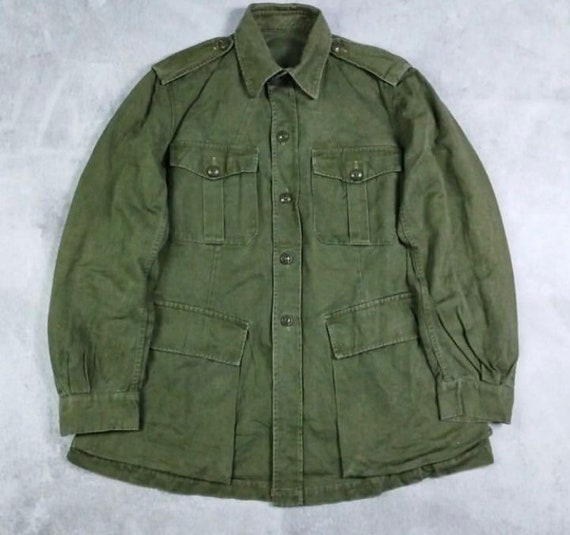 Original 1940s British Army Officers Jungle Green Bush Original 1940s British Army Officers Jungle Green Bush