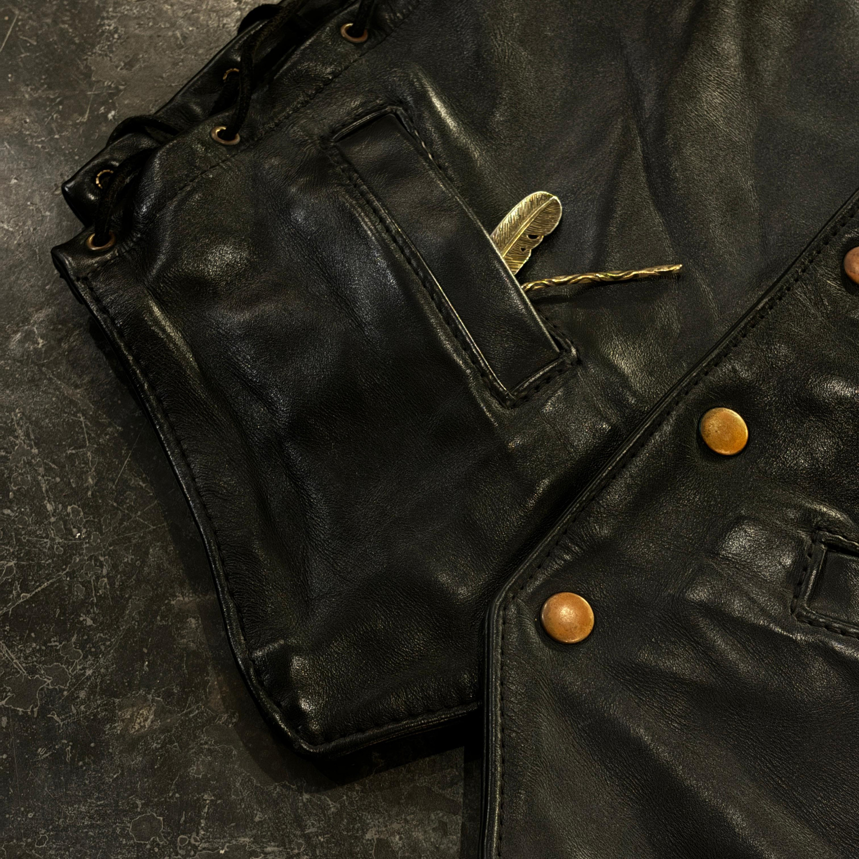 Vintage Vest Leather Langlitz Jacket - Etsy