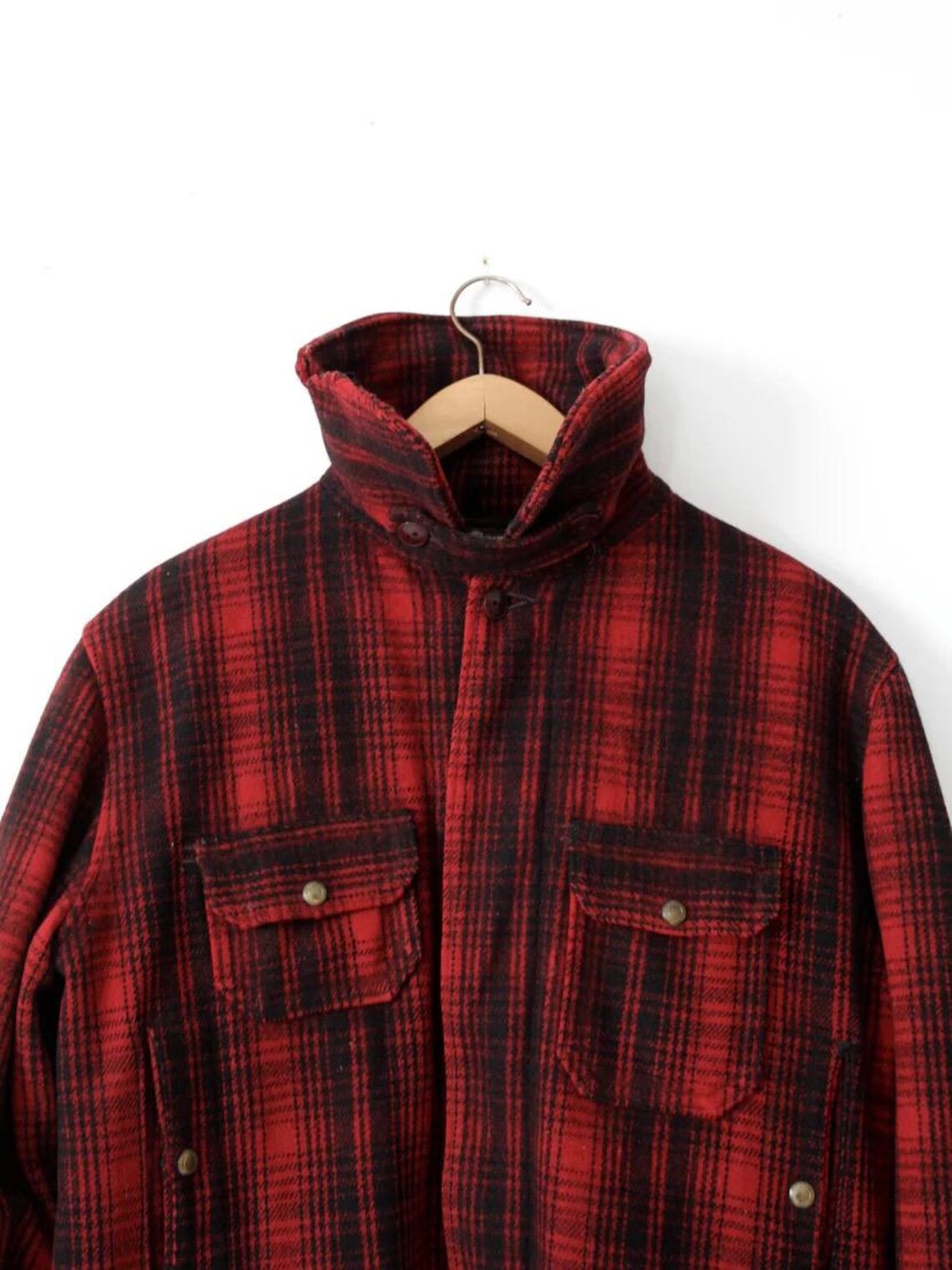 Vintage Woolrich Wool Plaid Hunting Jacket 40-50s - Etsy