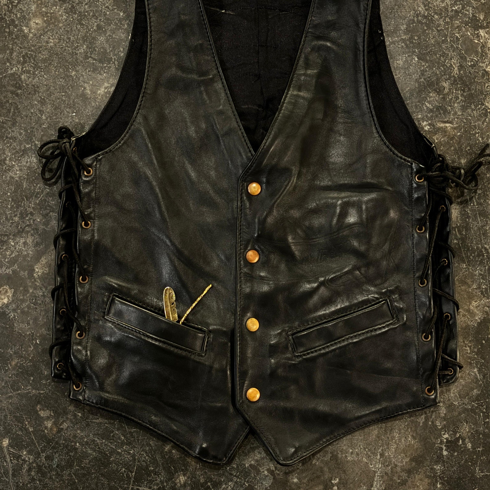 Vintage Vest Leather Langlitz Jacket - Etsy