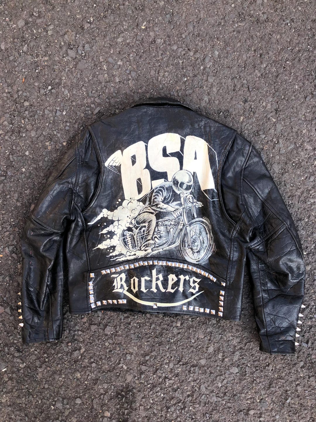 Vintage BSA Rockers Motorcycle Leather Jacket 70s - Etsy