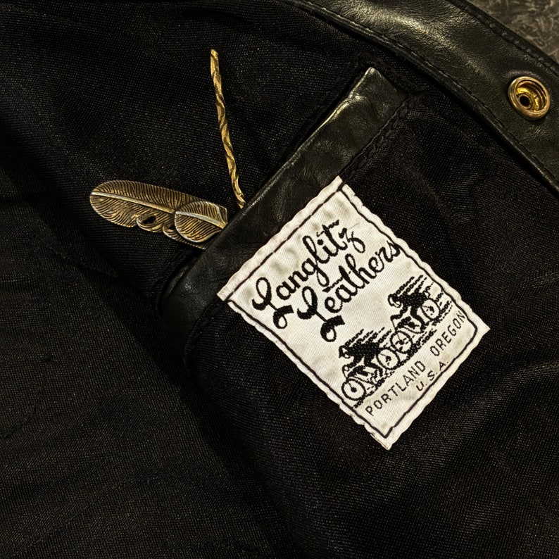 Vintage Vest Leather Langlitz Jacket - Etsy