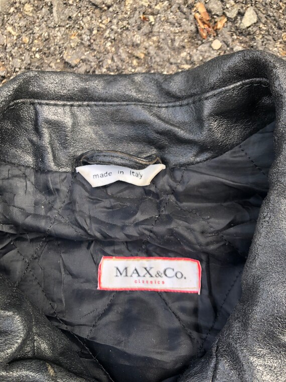 max & co classic leather jacket - Gem