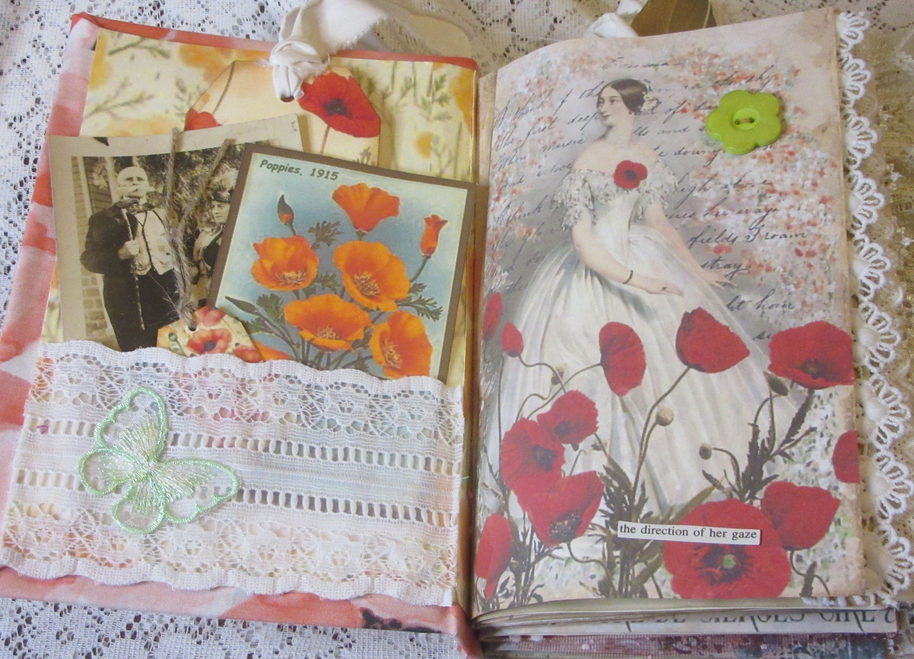 Poppy Junk Journal Vintage Themed Journal - Etsy