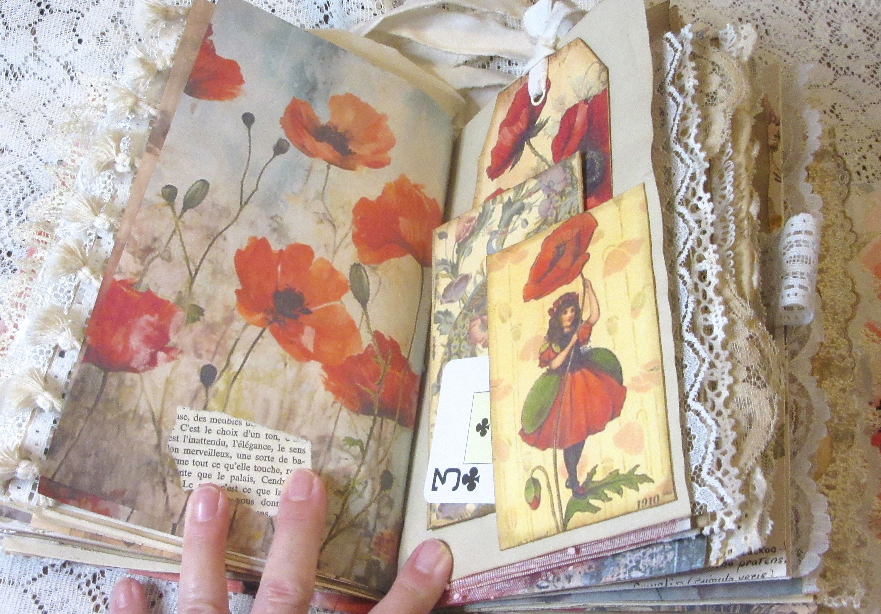 Poppy Junk Journal Vintage Themed Journal - Etsy