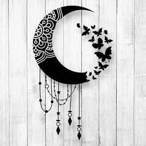 Pack Mandala moon svg Mandala svg moon svg moon clipart | Etsy