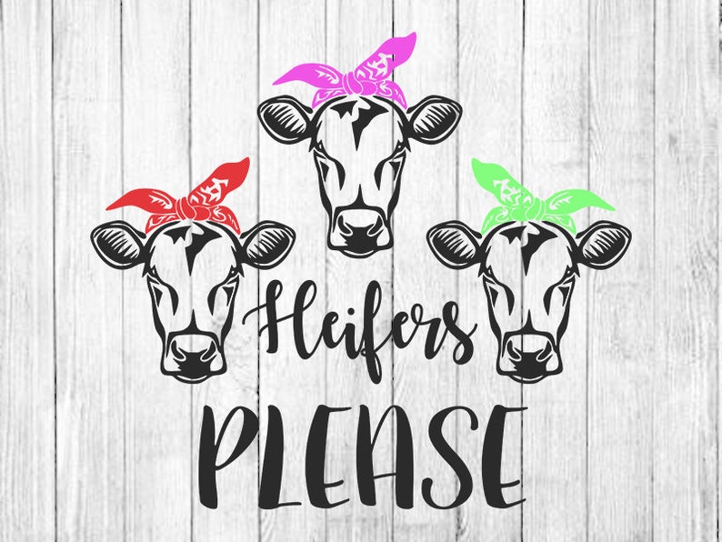 Crazy Heifer SVG Cow SVG Cow Clipart Cow Cut Files for - Etsy