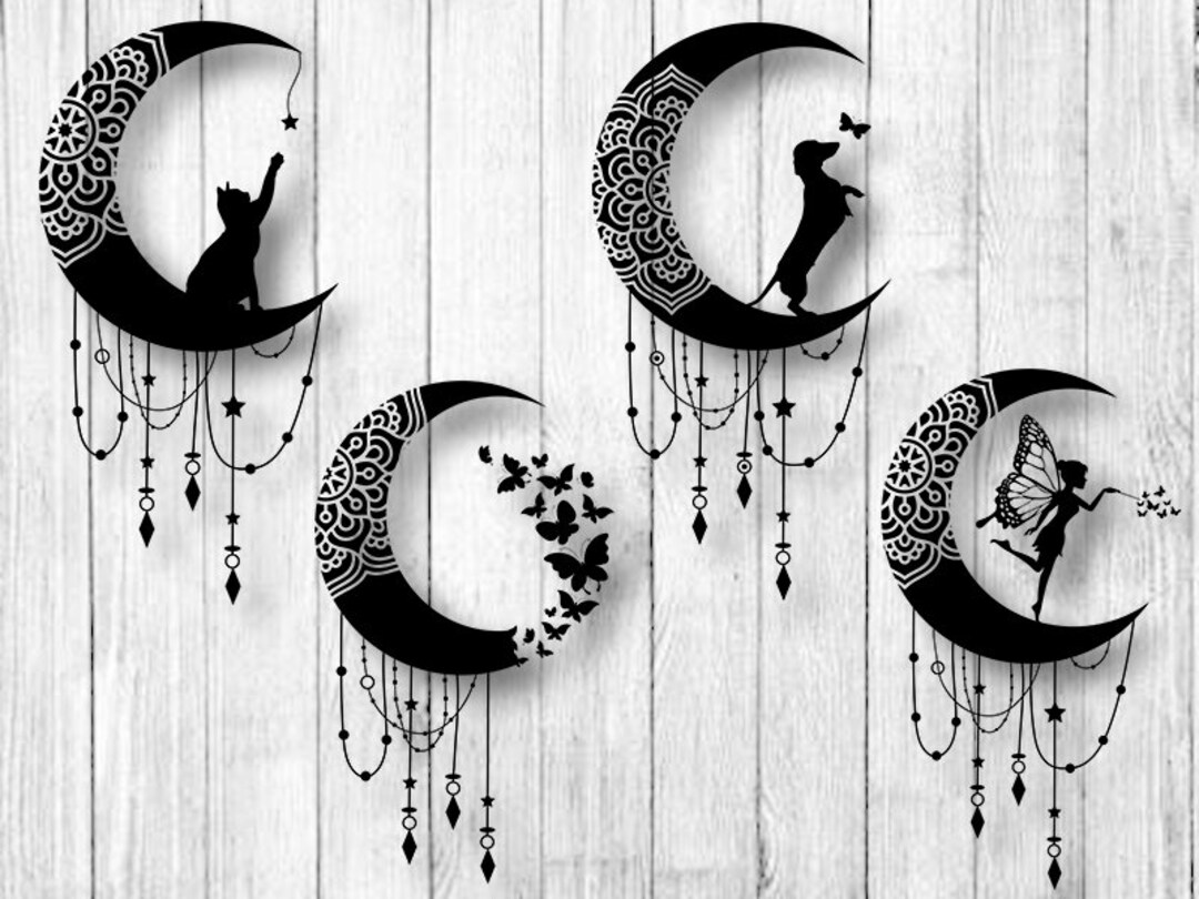 Pack Mandala Moon Svg Mandala Svg Moon Svg Moon Clipart - Etsy Canada