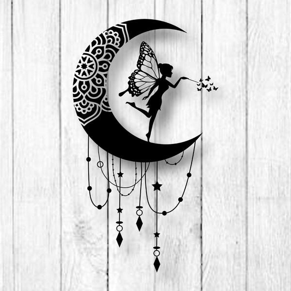 Mandala Moon Svg - Etsy