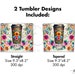 Cafecito Y Chisme Seamless Tumbler Wrap, 20 Oz Skinny Straight ...
