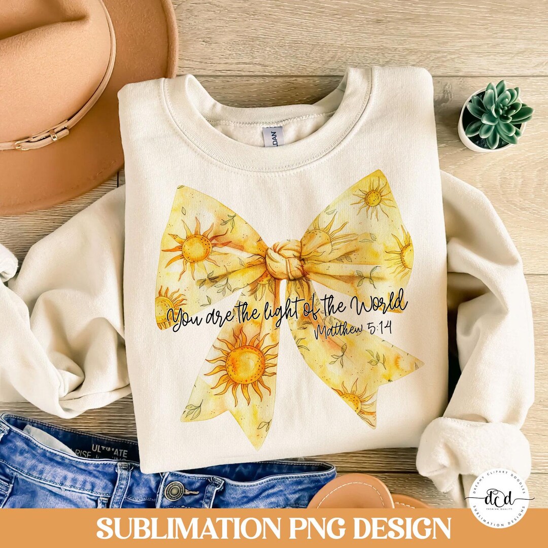Christian Coquette Bow Sublimation PNG / Religious Bible Verse Design ...