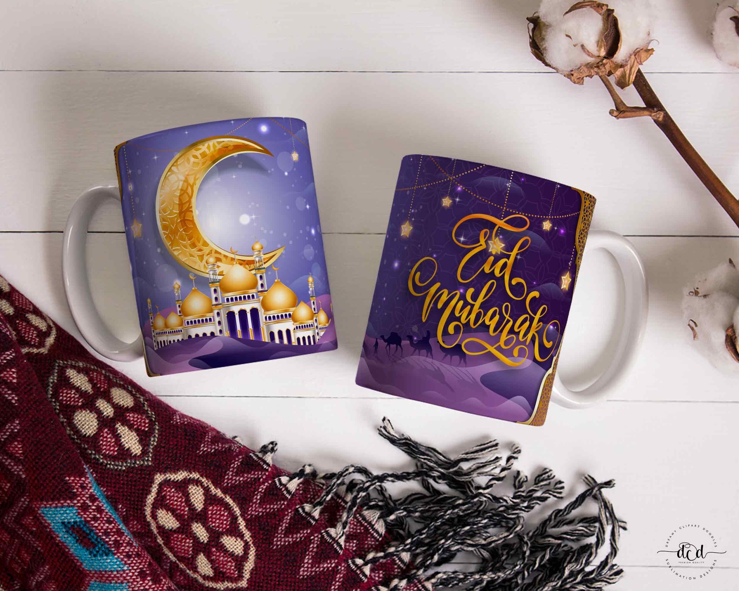 Eid Mubarak Mug Wrap, 11 Oz & 15 Oz, Sublimation PNG / Religious ...