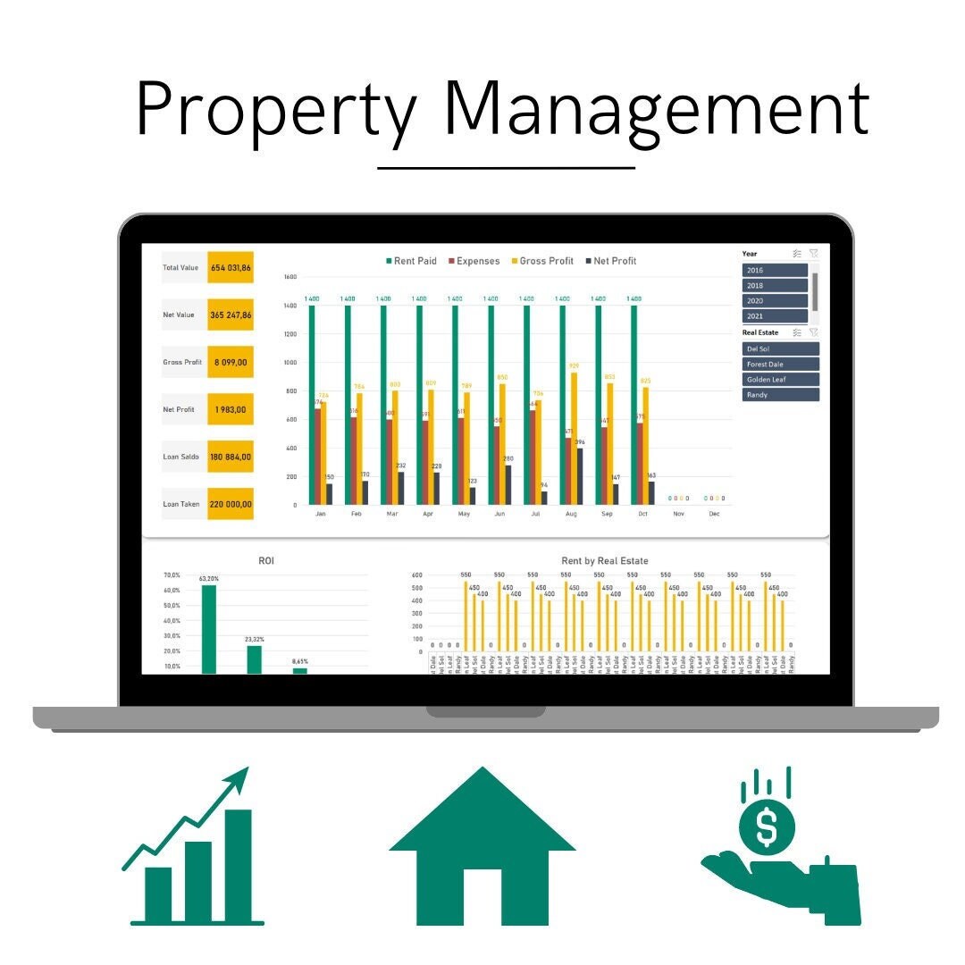 Property Management | Real Estate | Apartment Rent | Excel Spreadsheet ...