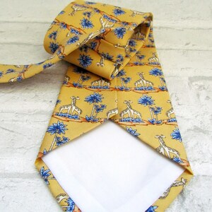 Silk tie silk necktie animal print animal Necktie giraffe | Etsy