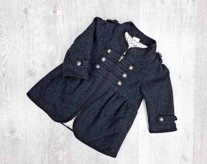3-6 Months Kids Military Coat Baby Coat Gray Coat Kids Child Coat Girls ...