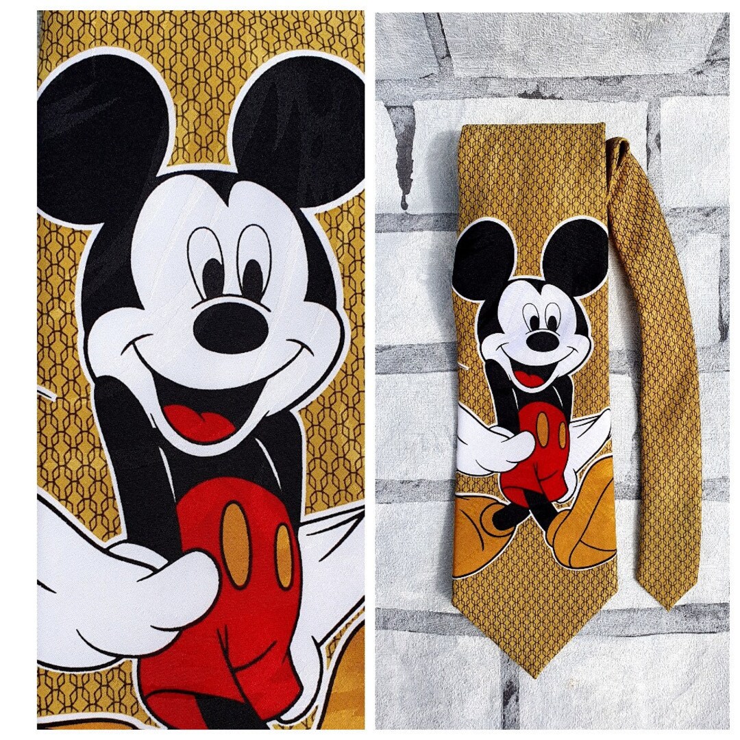 Mickey Mouse Print Tie Collectible Tie Novelty Tie Holiday Tie ...