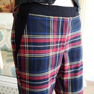 Checkered Pants RED Plaid Pants Womens Plaid Pants Retro Pants Womens ...