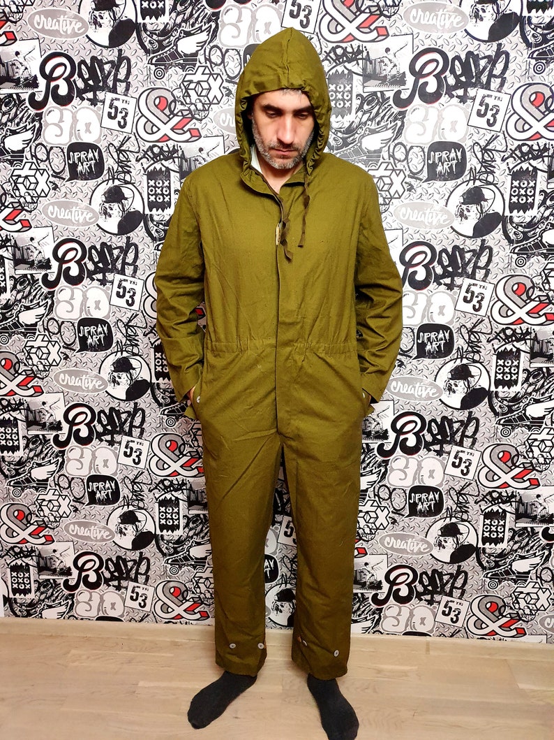 Military Clothing Mens Coveralls L One Piece Khaki Coveralls - Etsy