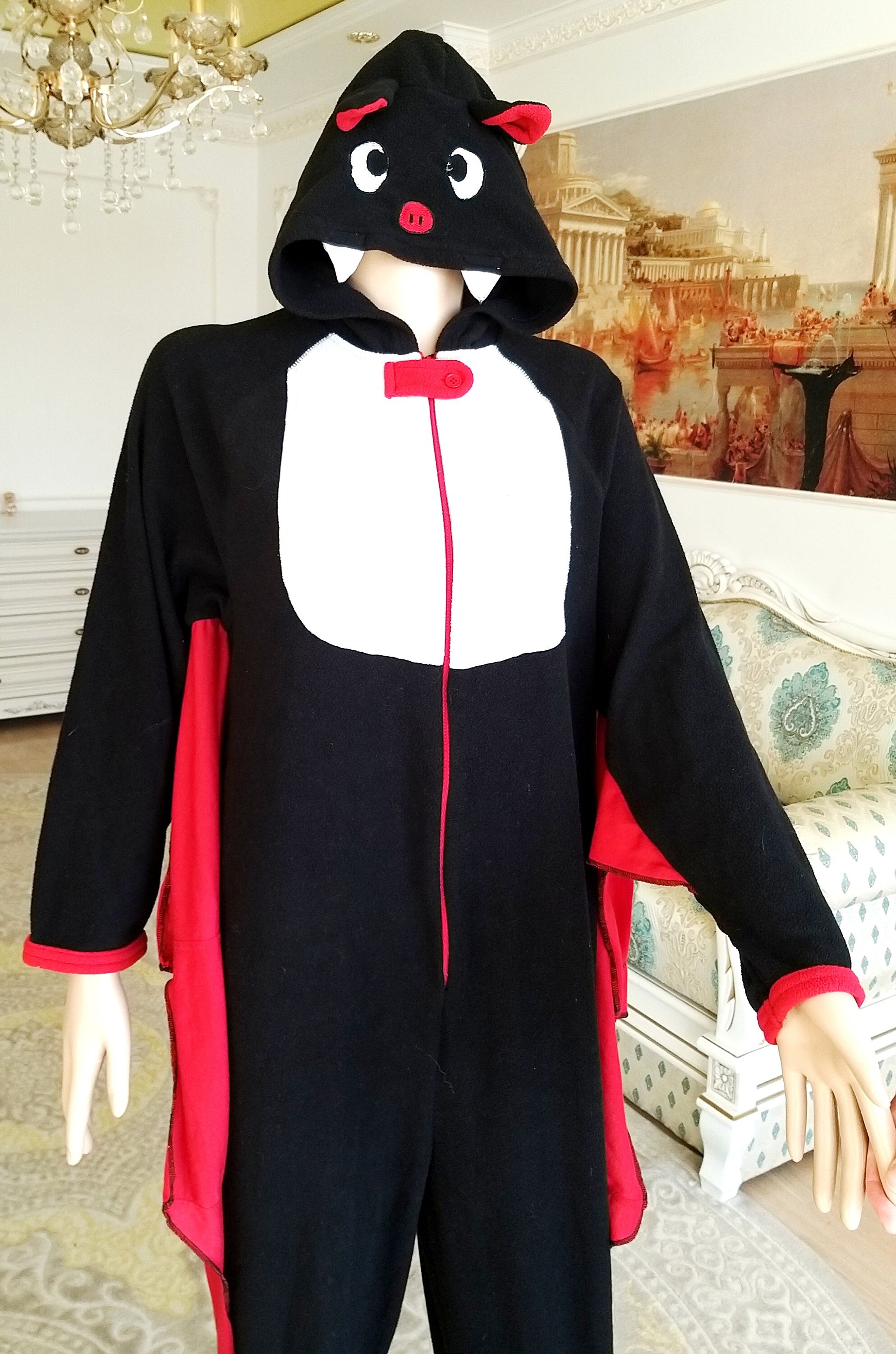 Bat Kigurumi ADULT Cosplay bat costume halloween costume bat | Etsy