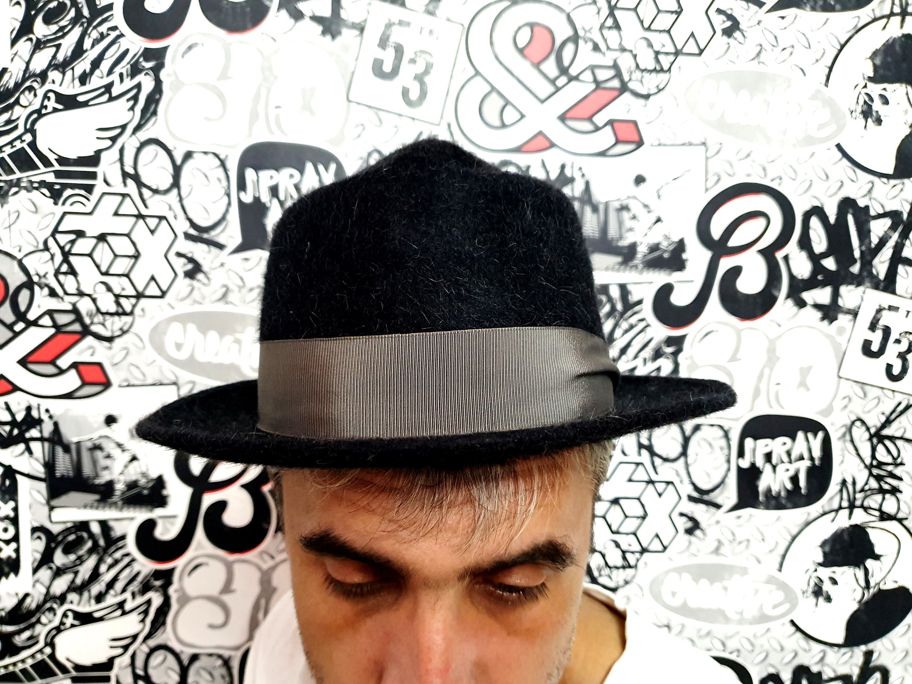 Mens Hat Wool Hat Vintage Dark Gray Hat Formal Hat Bavarian Hat Classic ...