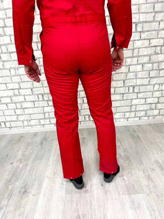 One Piece red Coveralls vintage red Jumpsuit mens Ove… - Gem