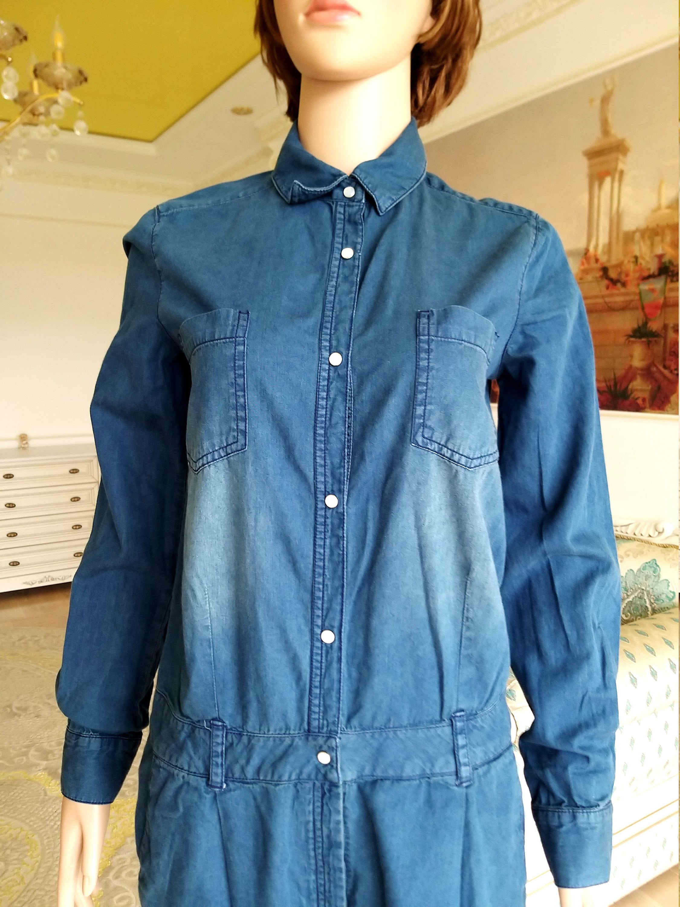 Denim Coverall Denim Jumpsuit Denim Pants Denim Overall M - Etsy