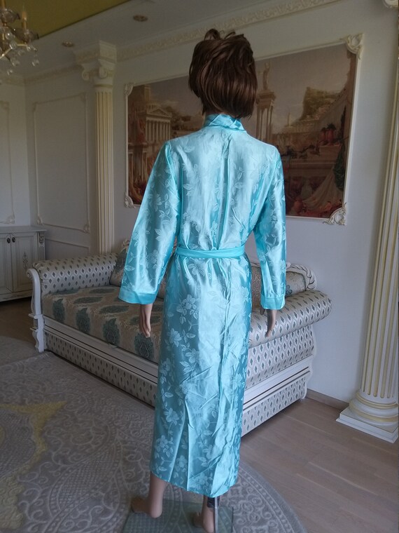 aqua nightgown aqua lingerie robe bridal lingerie lon… - Gem