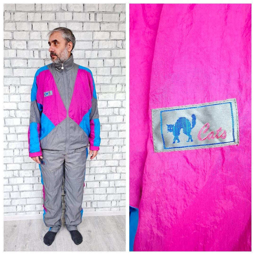 Gray Track Suit 2XL Mens Sport Suit Vintage Track Suit Track Suit 80s ...