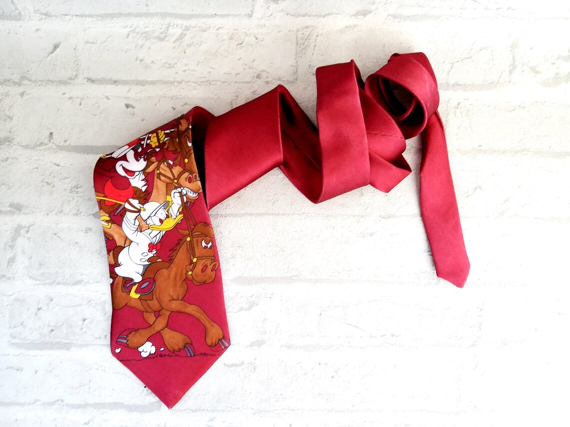 Walt Disney Print Collectible Tie Novelty Tie Donald Duck Tie | Etsy