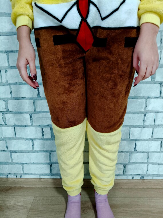 vintage ADULT Cosplay Spongebob Squarepants costume S… - Gem