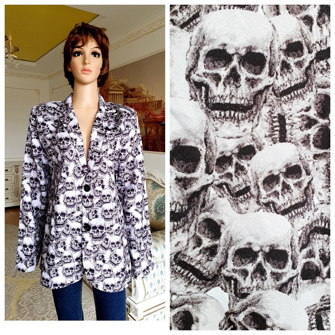 Womens Blazer M Goth Jacket Gothic Goth Blazer Halloween Blazer ...