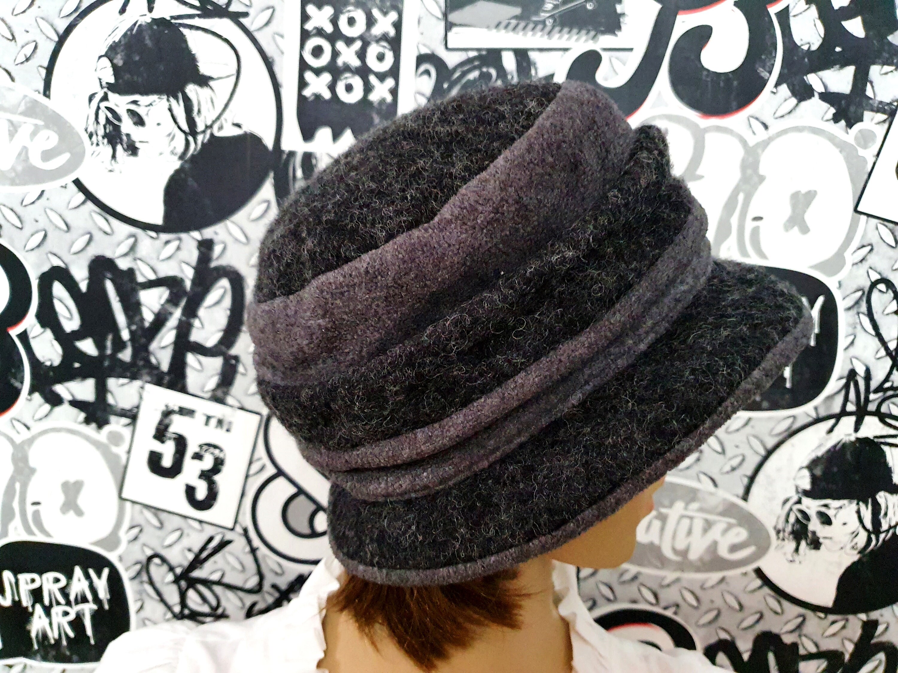 Gray Hat Gray Bucket Hat Women Accessories Wool Hat Women Hat - Etsy