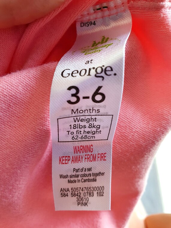 3-6 months newborn romber bambi print romber Kids r… - Gem