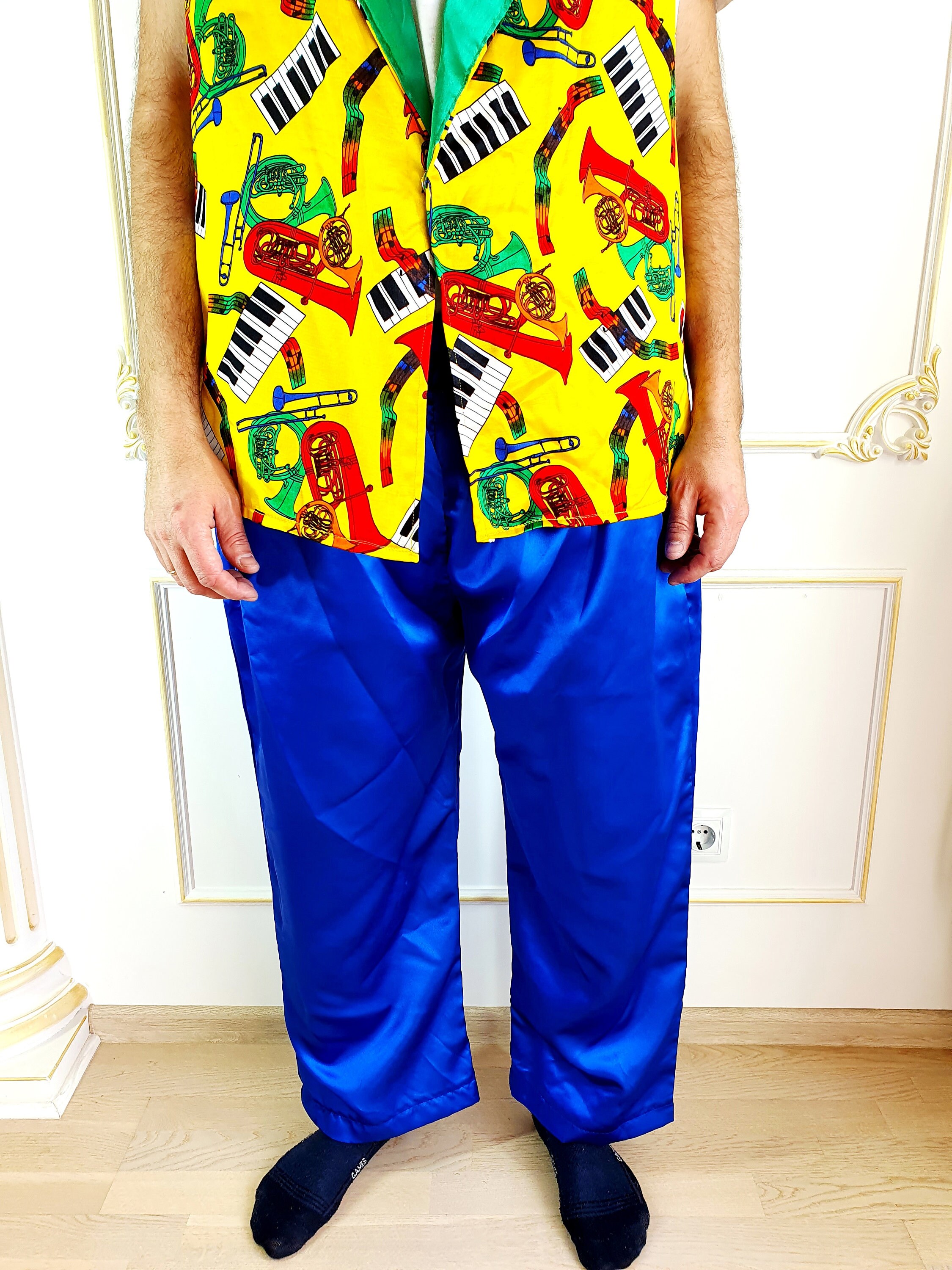 Clown Costume Mens Costume Circus Costume Halloween Clothing - Etsy