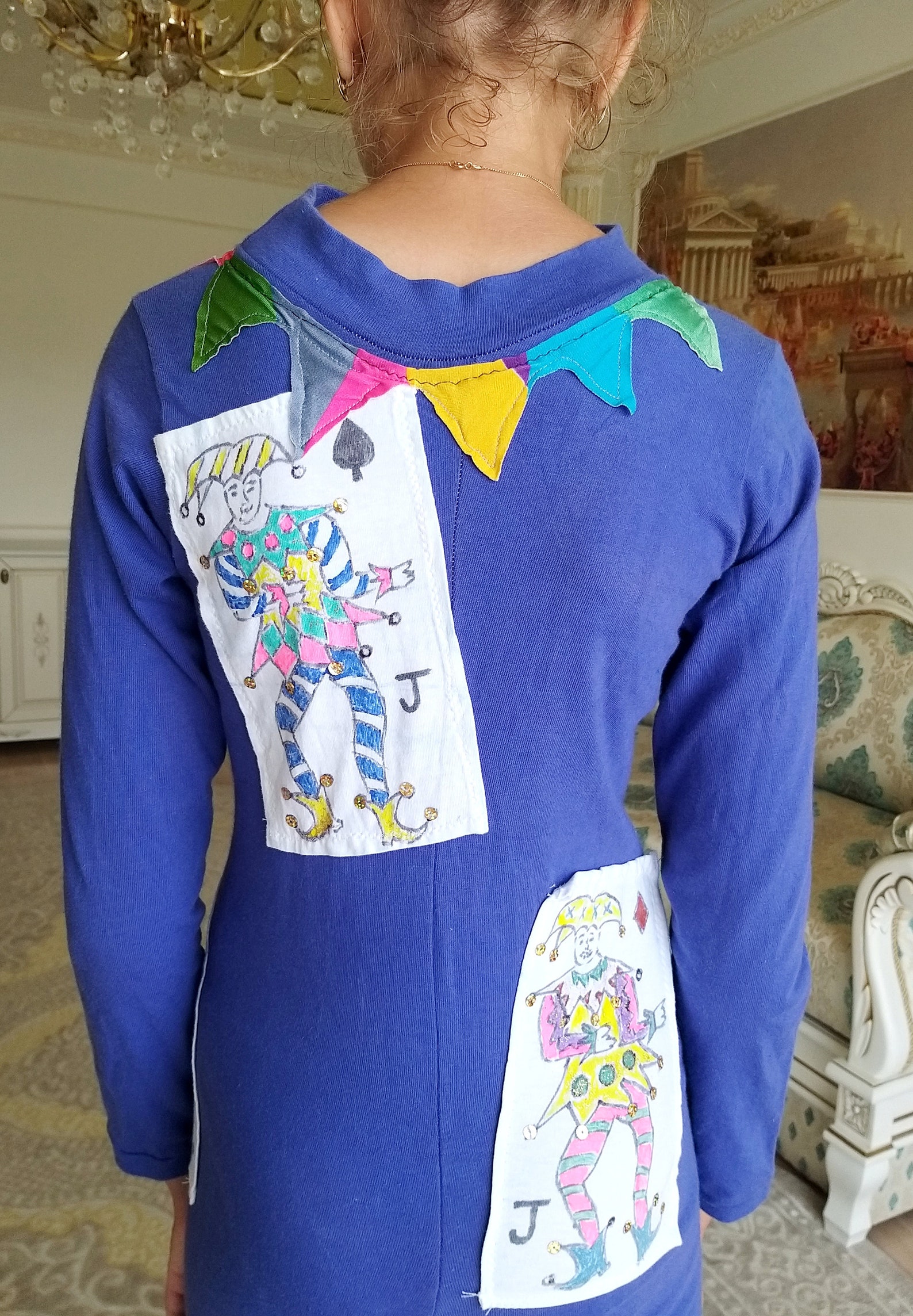 Kids costume 8 Girls costume jester costume kids halloween | Etsy