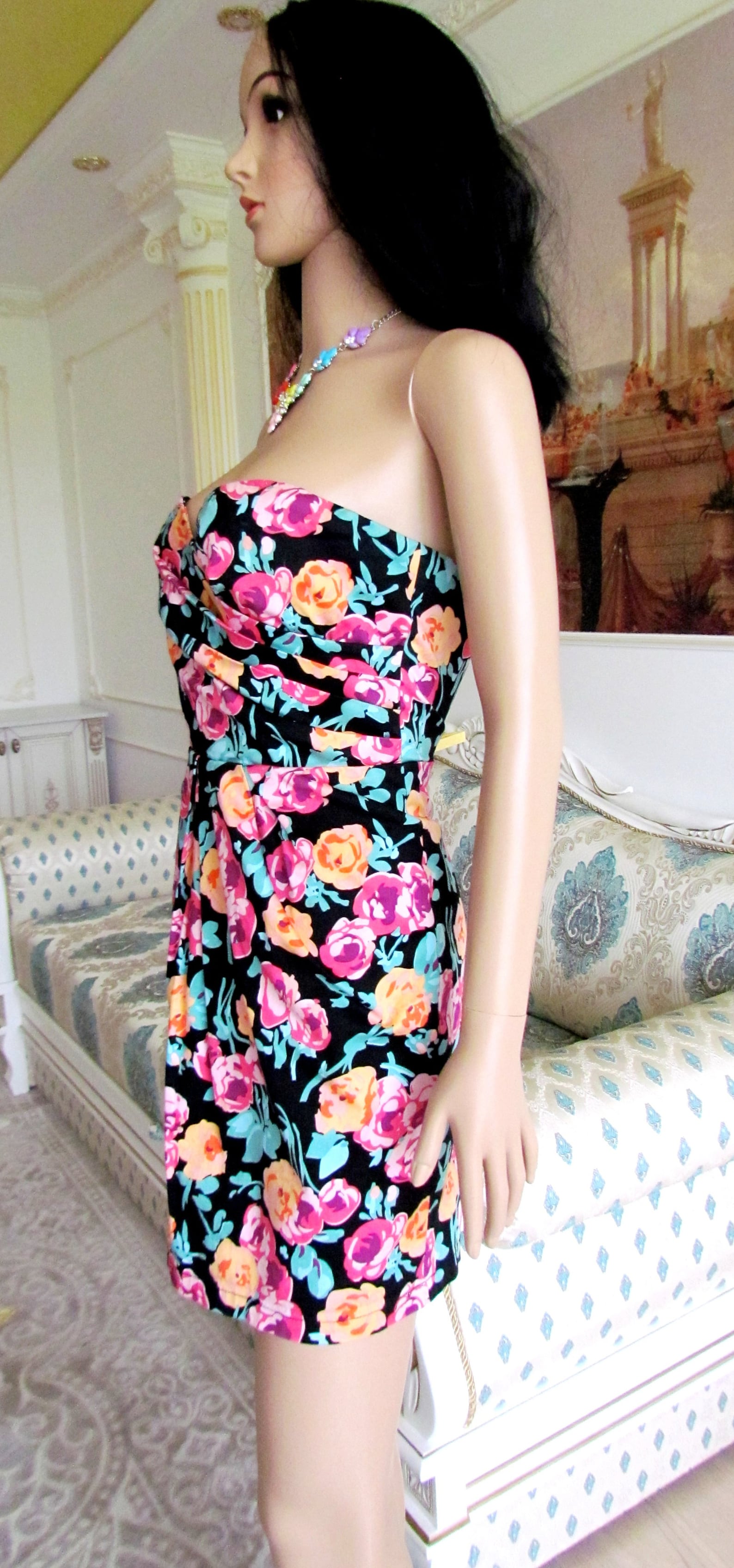 Rose Dress Patterned Dress Floral Dress Summer Dress Women - Etsy