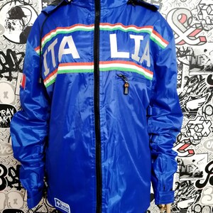 Waterproof Italy Retro Ski Jacket Blue Warm Jacket Winter - Etsy