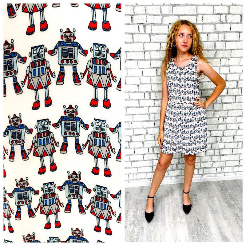 Robot Dress - Etsy