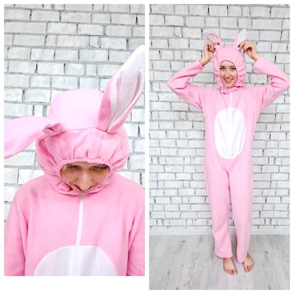 Pink Bunny Costume - Etsy
