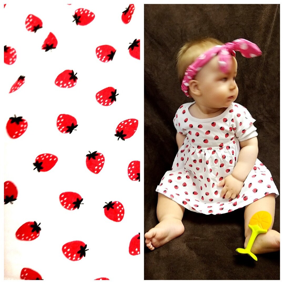 Strawberry Print Dress 6-9m Baby Dress Girl Dress Kids Dress Child ...
