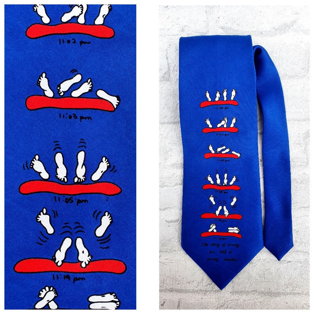 Men Necktie Foot Print Tie Collectible Tie Novelty Tie Unlimited ...