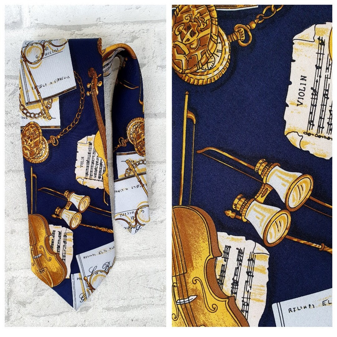 Wedding Tie Note Print Tie Violin Print Tie Musician Gift Music Gift ...