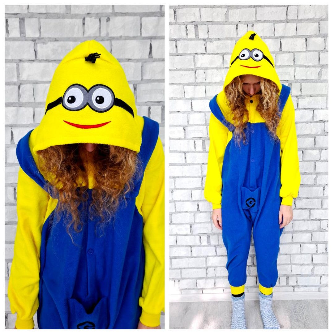 ADULT Minion Costume S Halloween Costume Cosplay Minion Kigurumi Minion ...