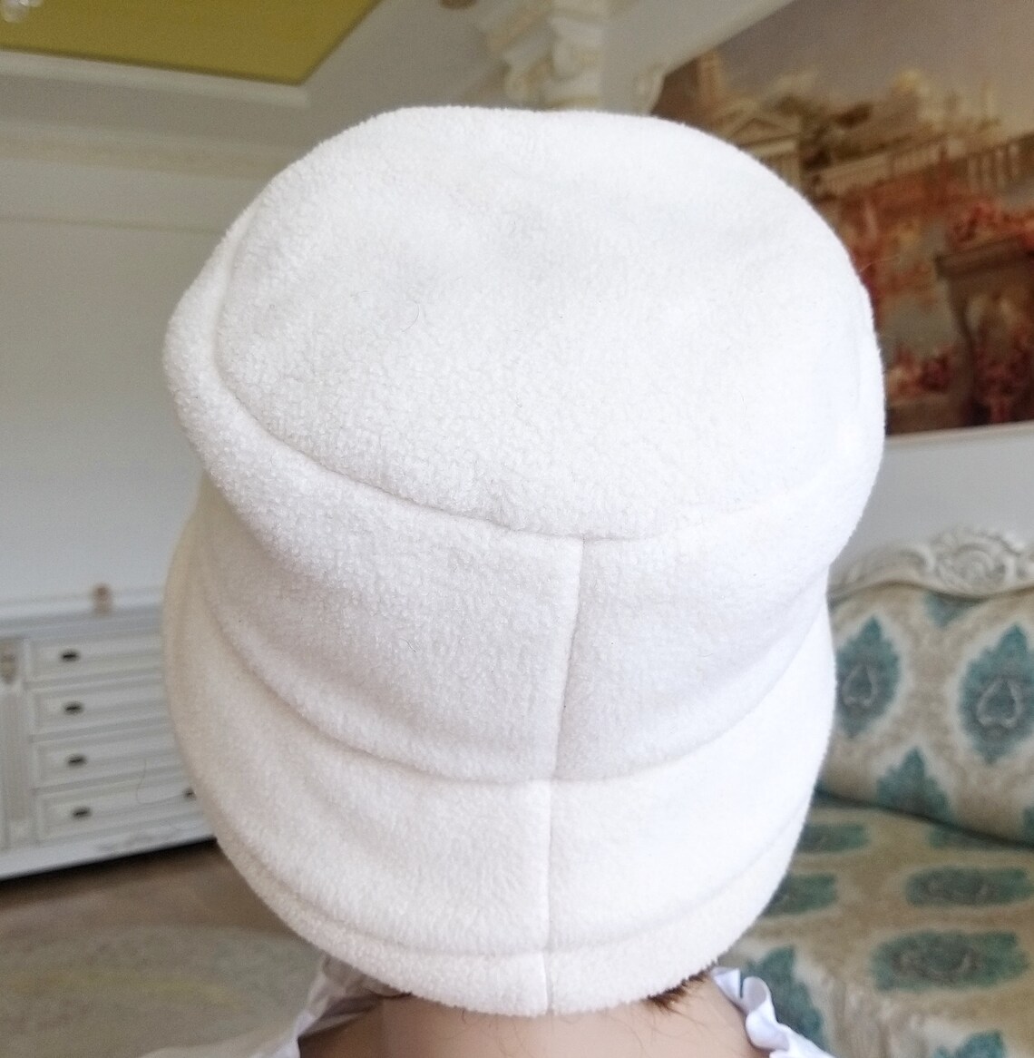 Womens Winter Hat White Bucket Hat Women Accessories Cloche - Etsy
