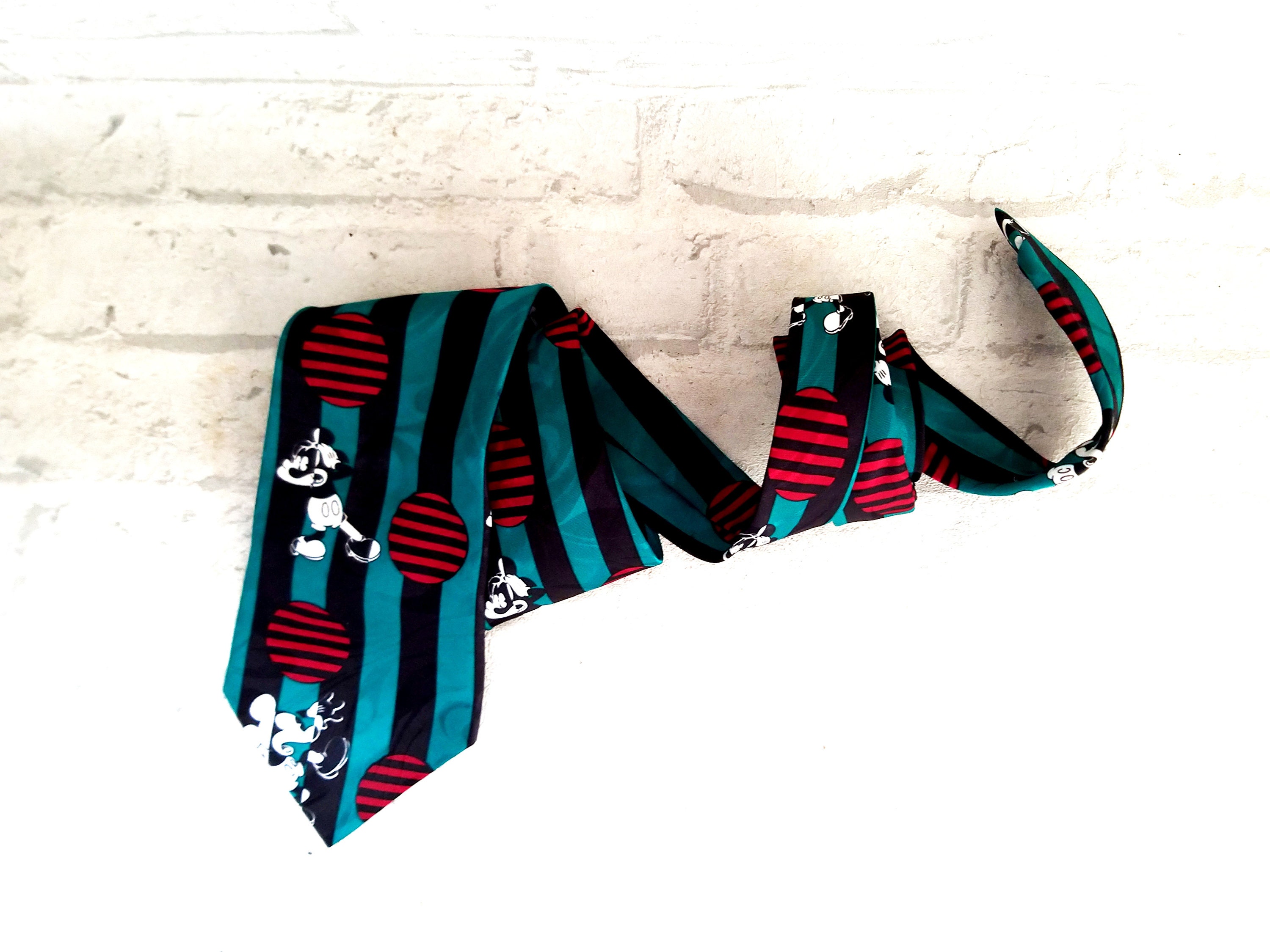 Mickey Mouse Print Tie Collectible Tie Novelty Tie Holiday Tie | Etsy